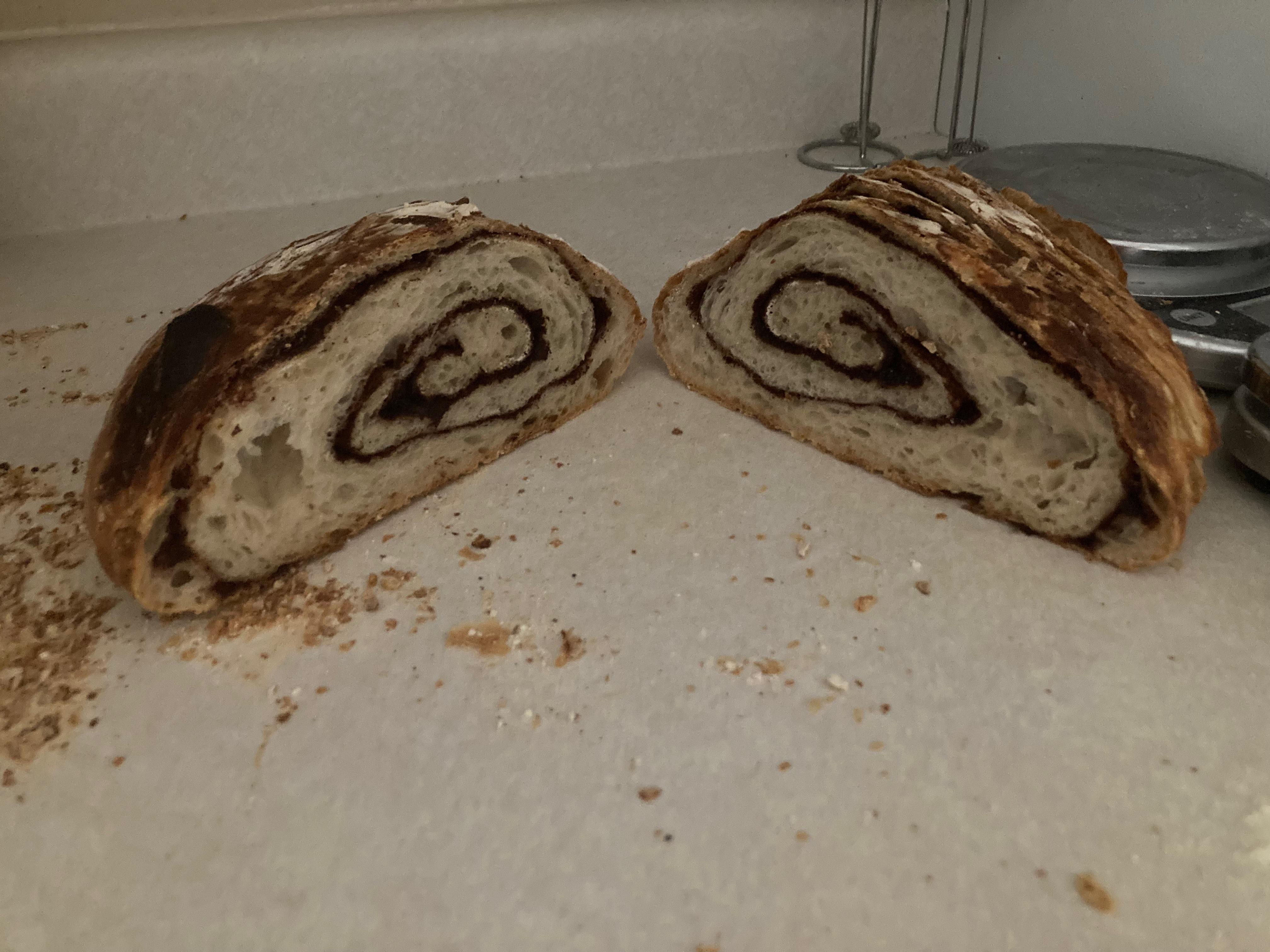 Cinnamon roll sourdough! | Scrolller