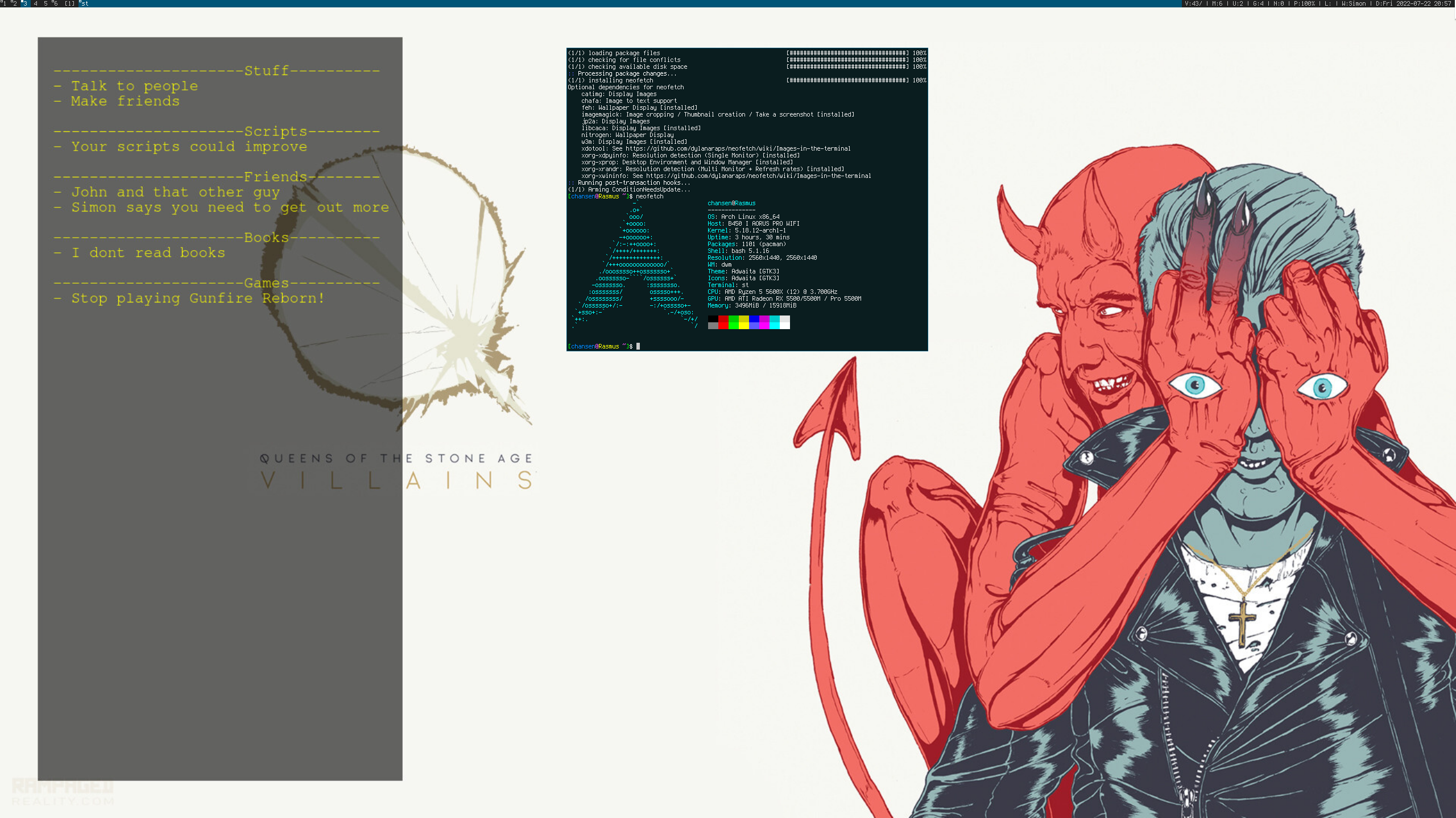 Using imagemagick to create an transparent list of things on your wallpaper [Script in comments ...