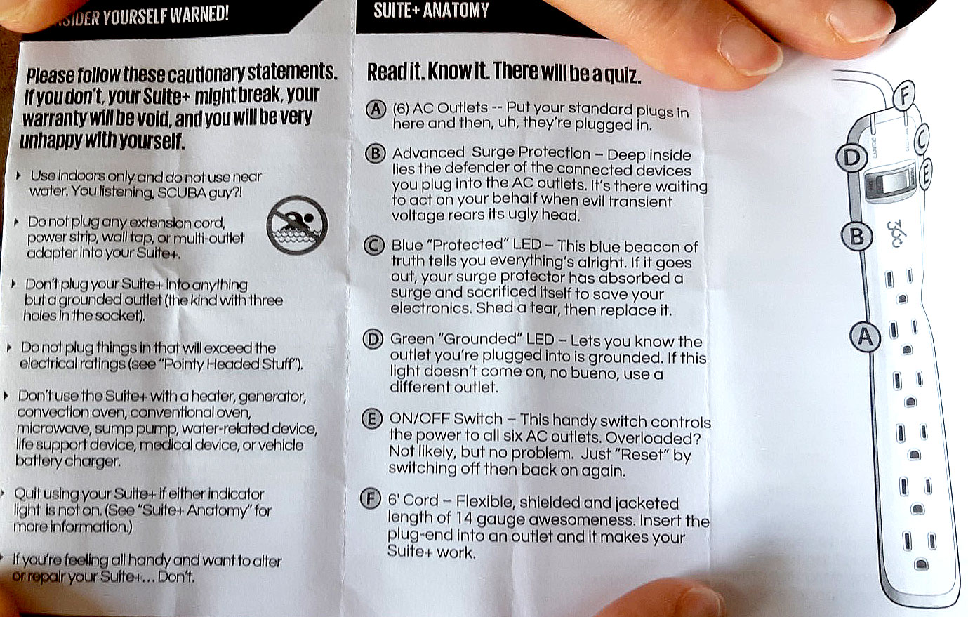 Funny surge protector instruction manual | Scrolller