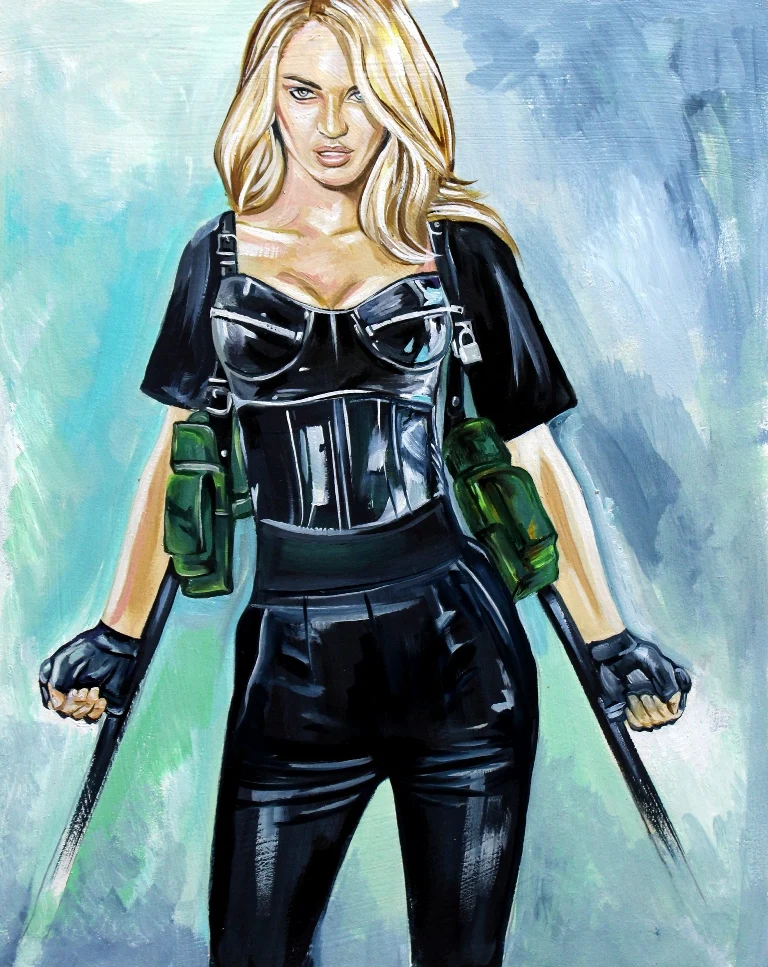 Sonya Blade. (Oil painting) | Scrolller
