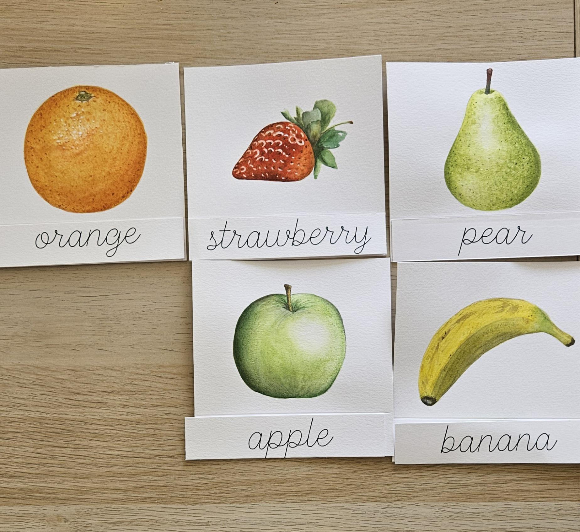 Handmade nomenclature cards - fruits | Scrolller