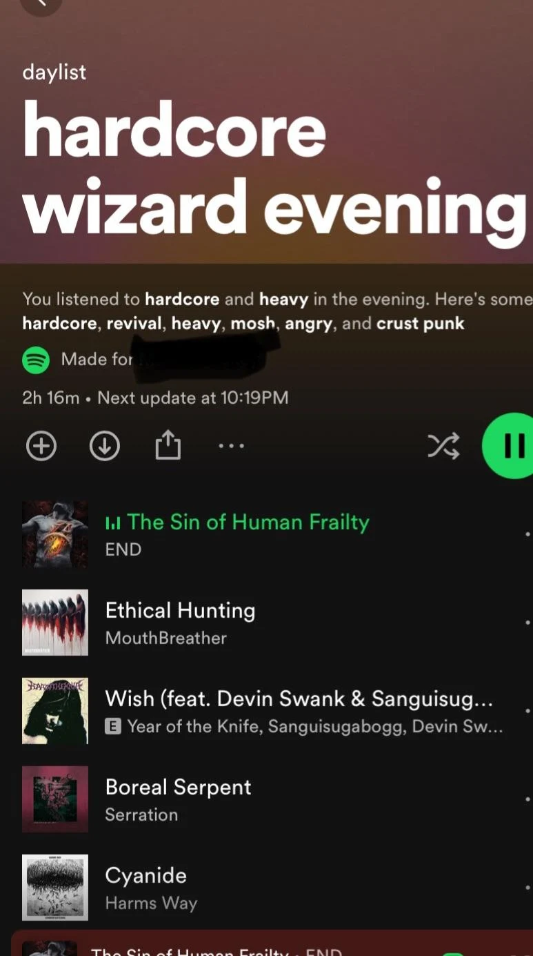 To hell with wrapped, what’s your Spotify “daylist”? | Scrolller