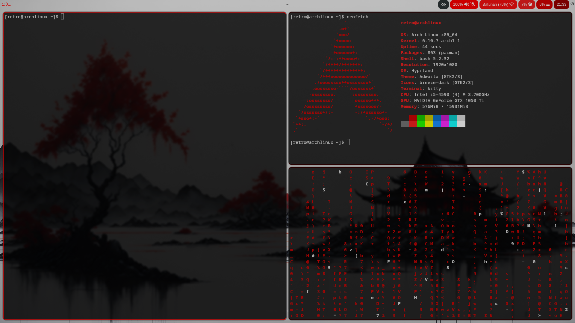 [Hyprland] My first ever rice (attempt!) | Scrolller