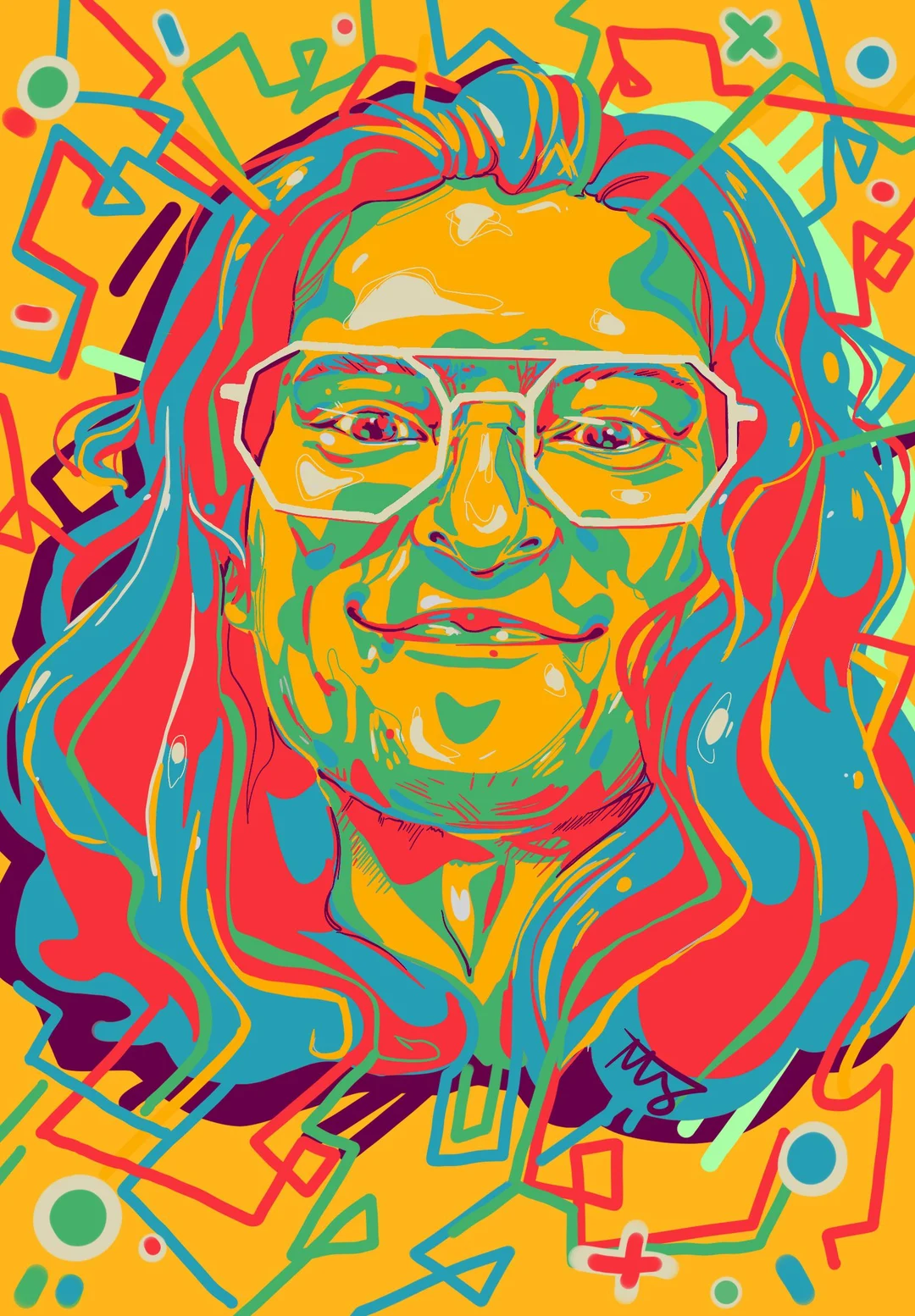 Poppin' Hair, Me, Digital, 2022 | Scrolller