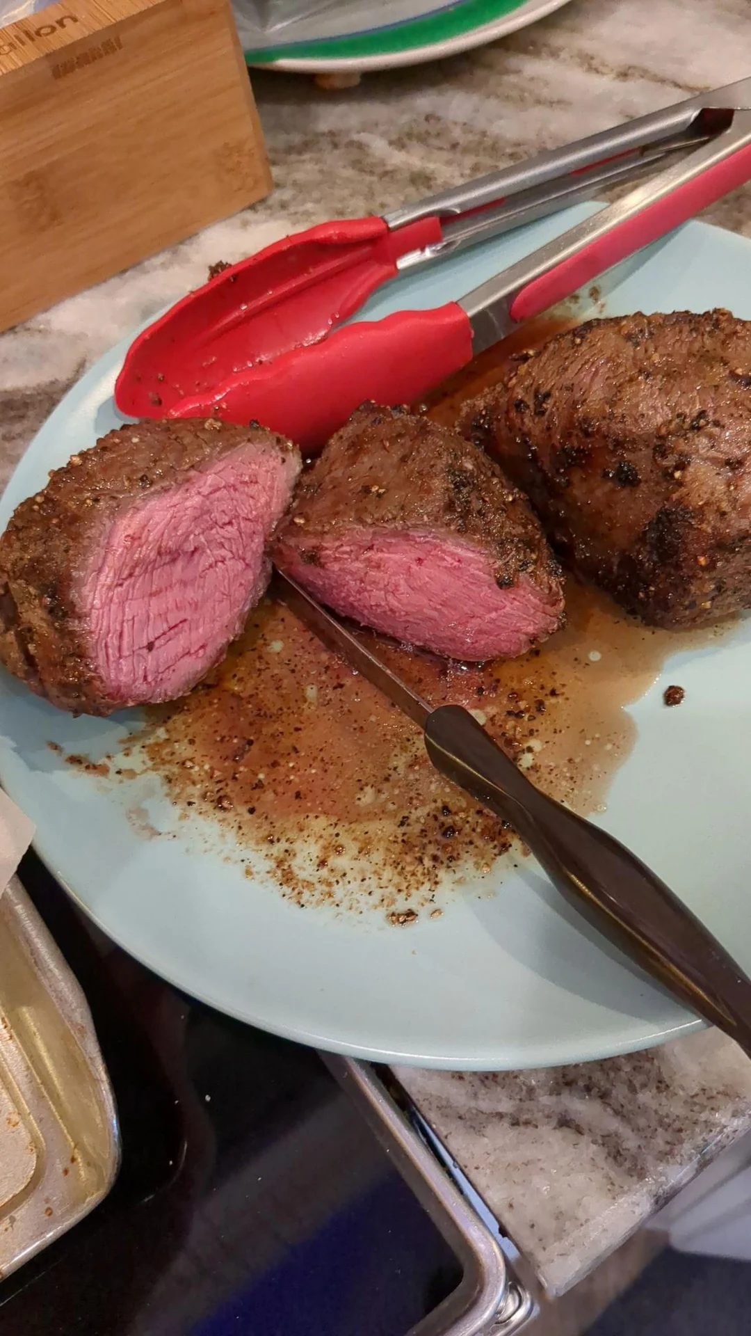 I've always been terrified of cooking steak, until I discovered reverse searing. This is attempt ...