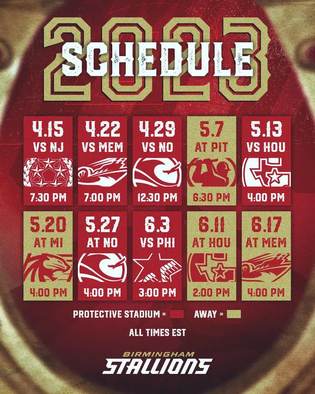 Stallions 2023 Schedule announced | Scrolller