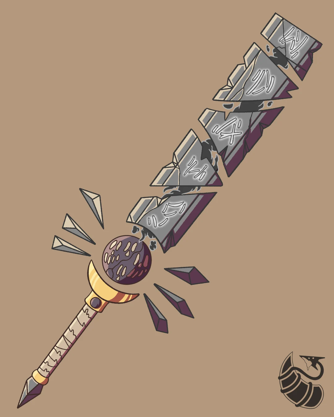 Crystalized Shadow Executioner, art_by_demons, digital, 2023 | Scrolller