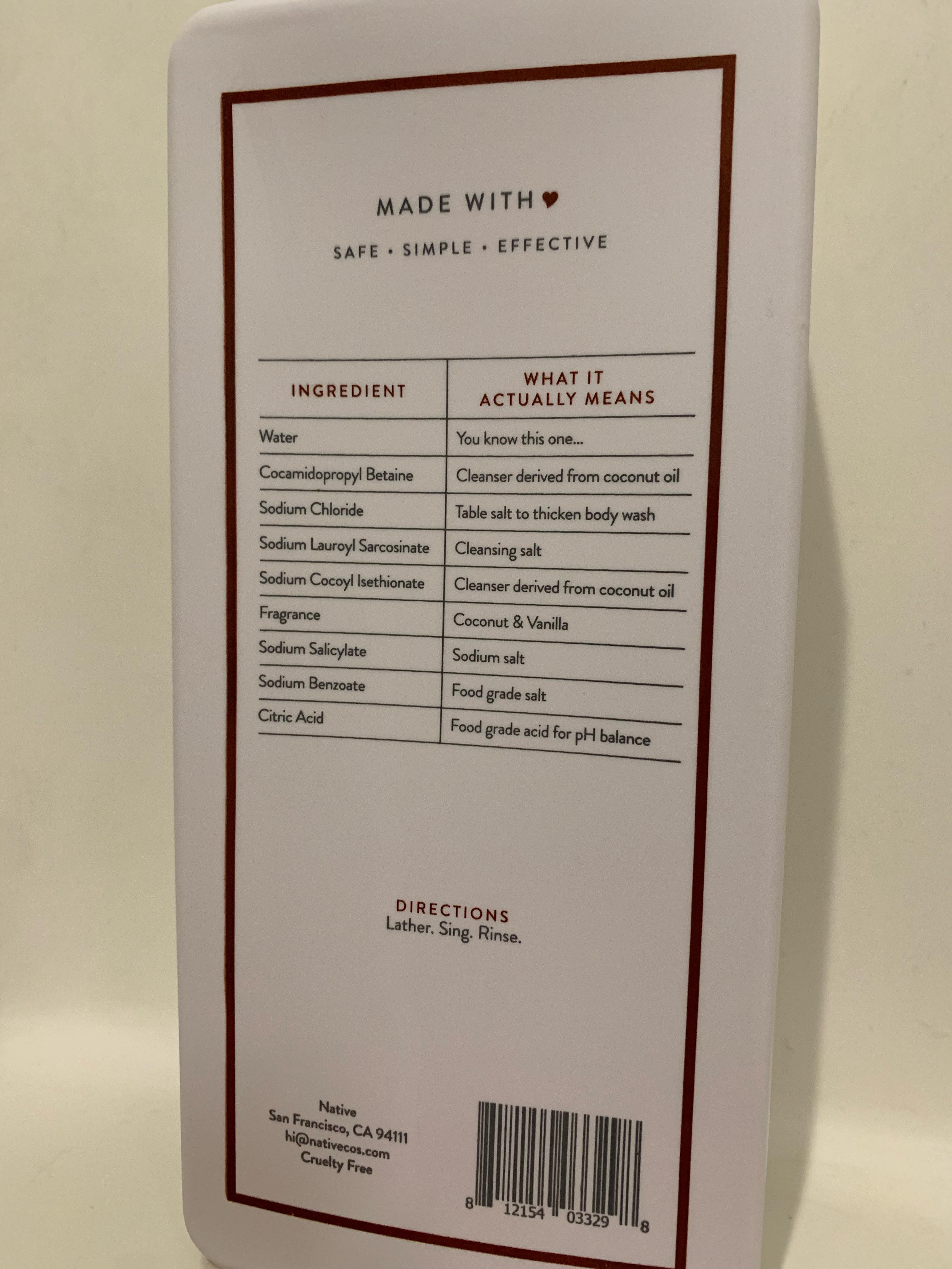 Some sass on the back of this body wash | Scrolller