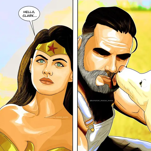 Drew the iconic Kingdom Come moment live-action by me. Wdyt? | Scrolller