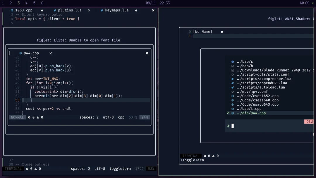 [BSPWM] My Neovim workflow | Scrolller
