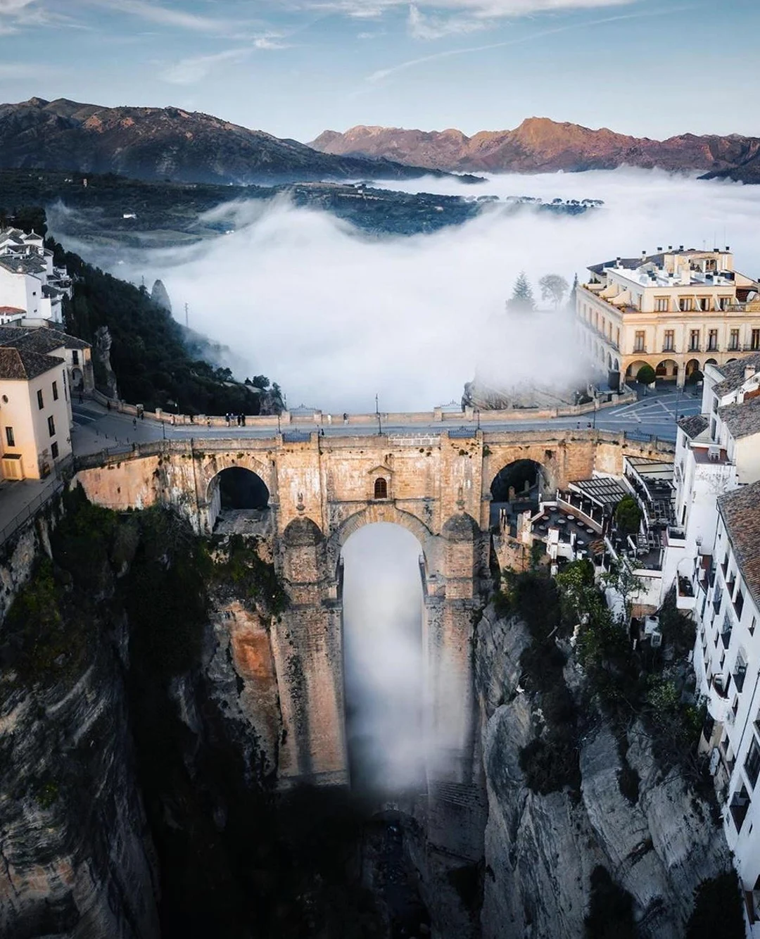 Ronda's bridge is brutal, Spain | Scrolller