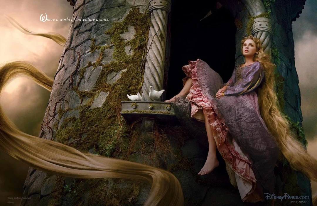 Throwback - Taylor as Rapunzel by Annie Lebovitz | Scrolller