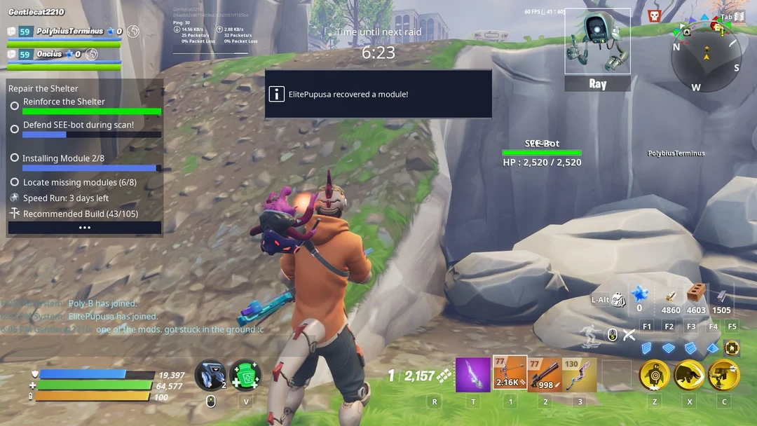 [Bug] [Terrain] See-Bot Modules can spawn in the ground, making it impossible to obtain. | Scrolller