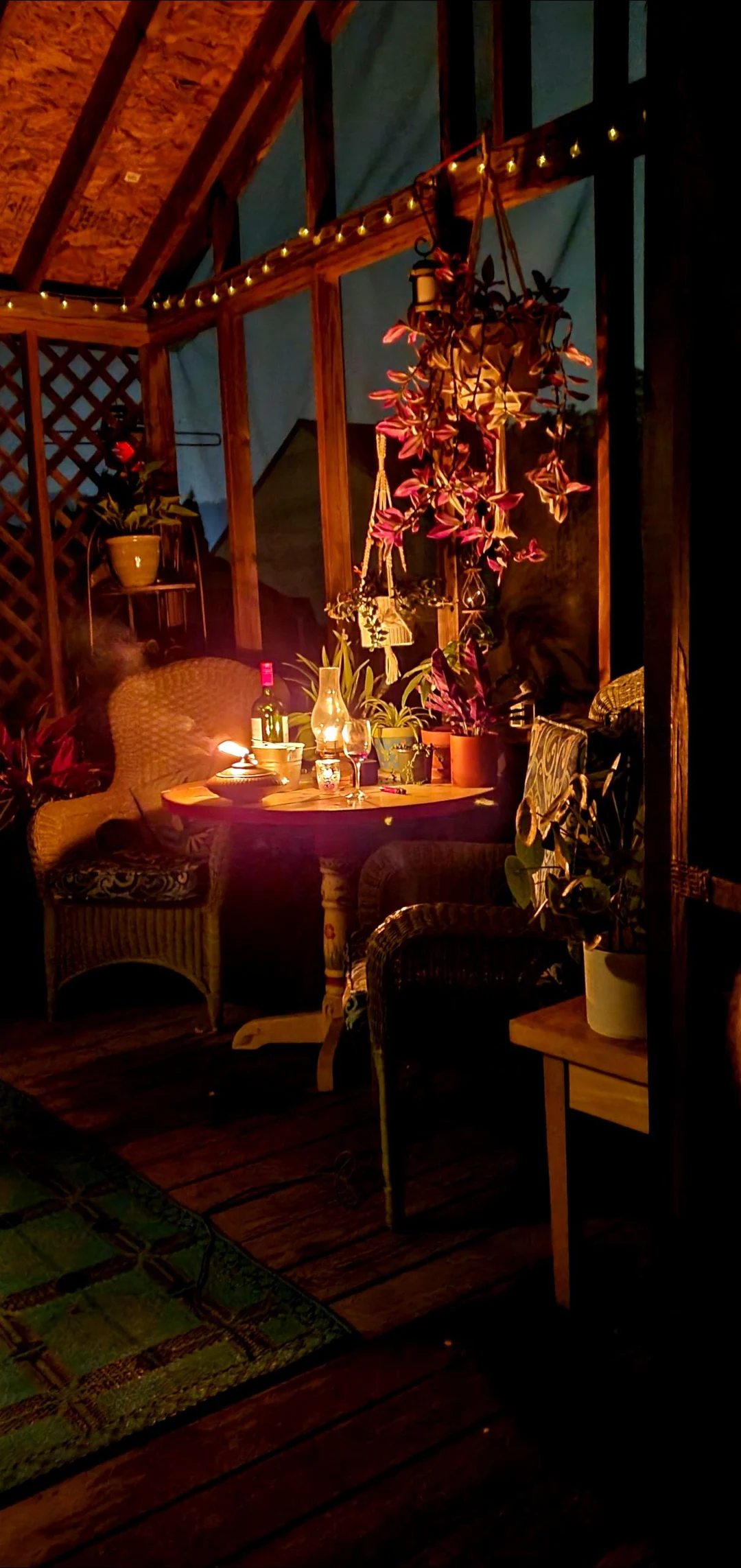 my cozy screen room on a tropical Southern New England evening | Scrolller