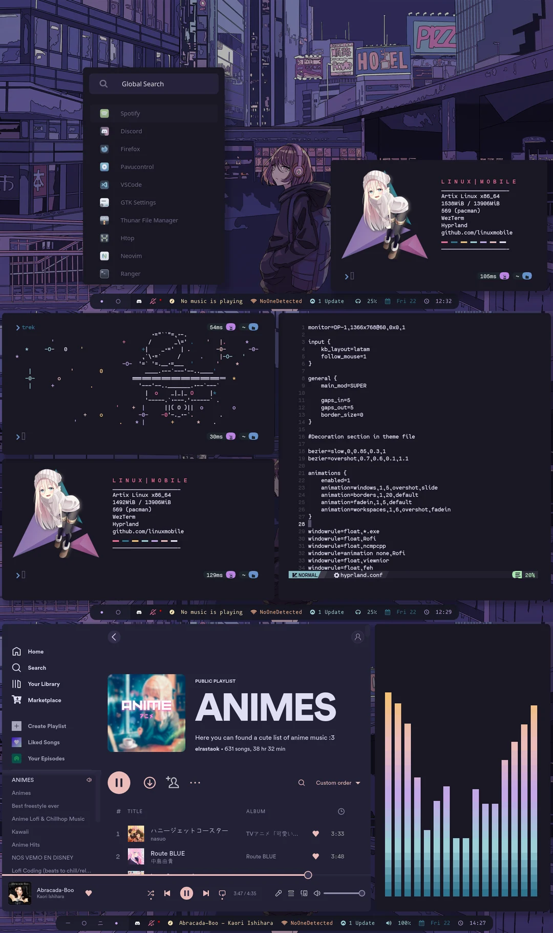 [HYPRLAND] My cute desktop 🦄 | Scrolller