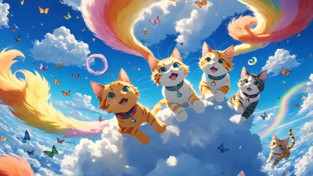 Cloud Kitties, 4k Wallpaper, AI Generated [3840x2160] | Scrolller