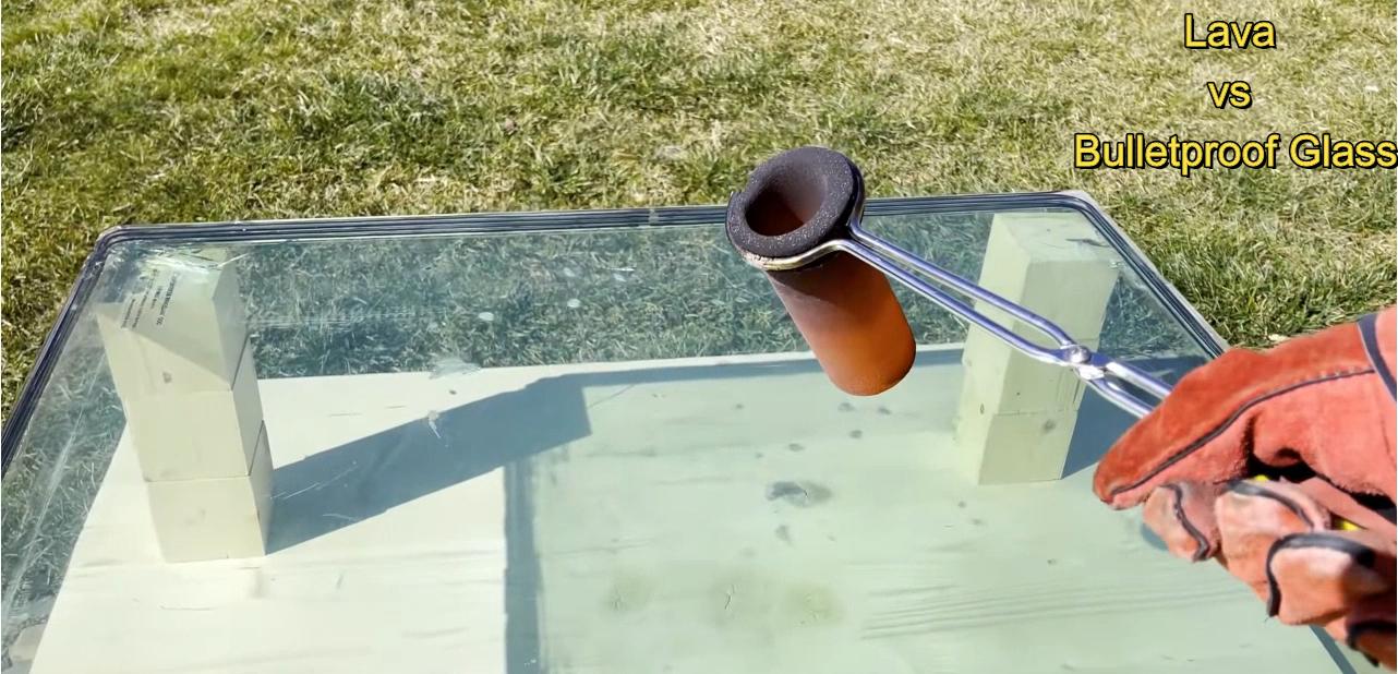 Can this glass stop molten lava? | Scrolller