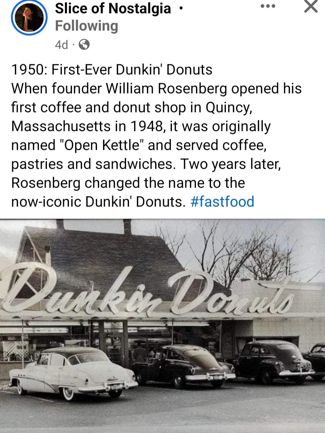 First Dunkin Donuts in 1948 | Scrolller