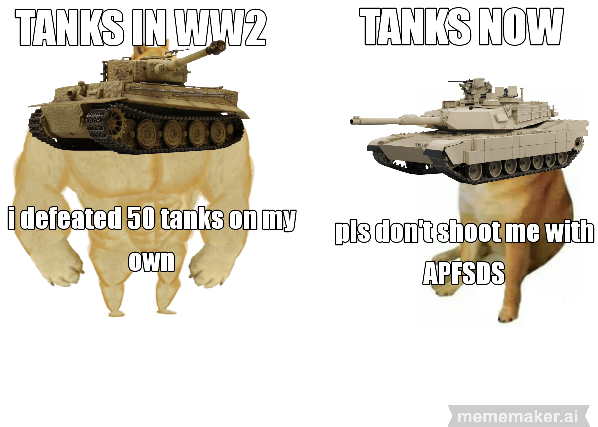 Discover more like Meme: Tanks then vs now and Related Content | Scrolller