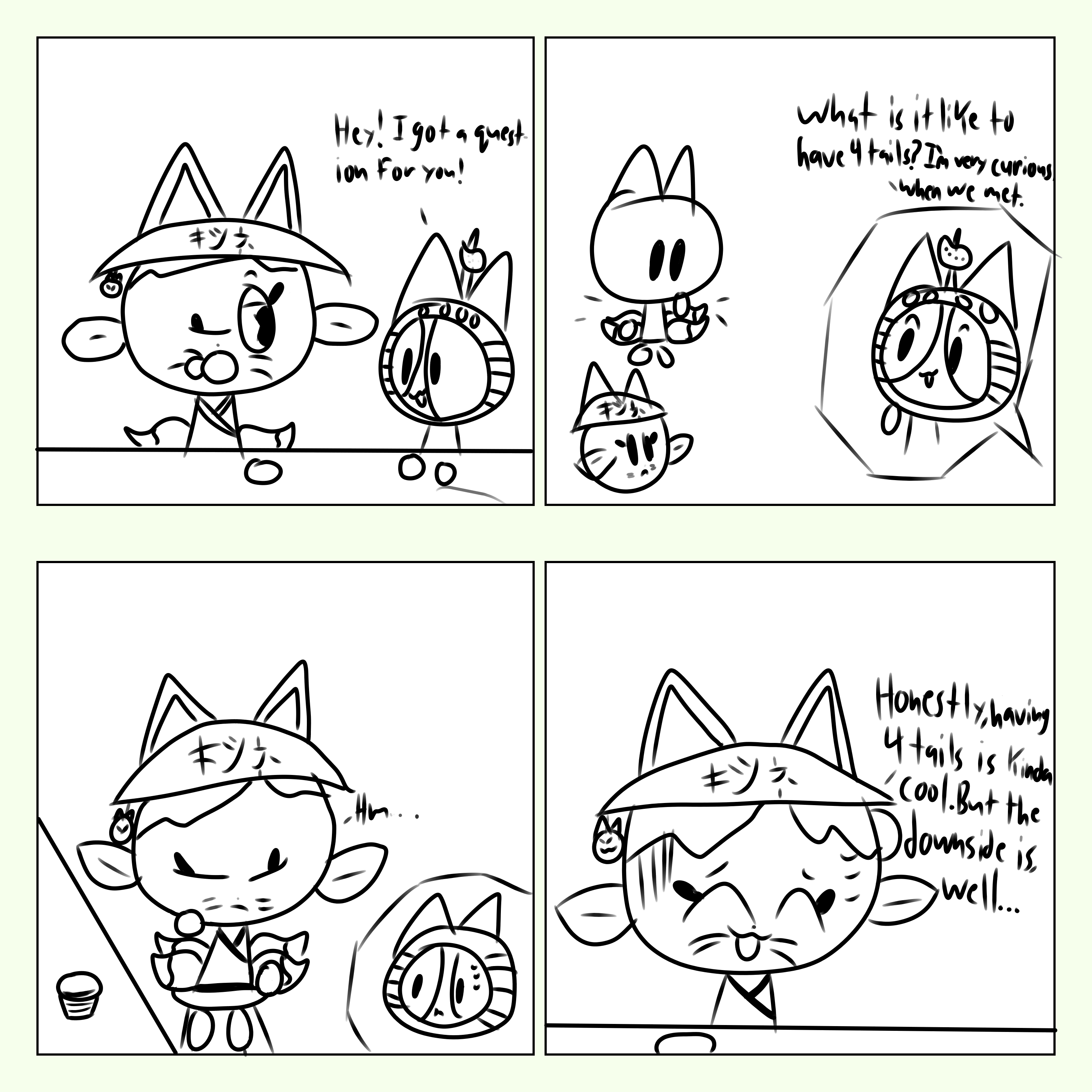 Tail conversation (first comic) | Scrolller
