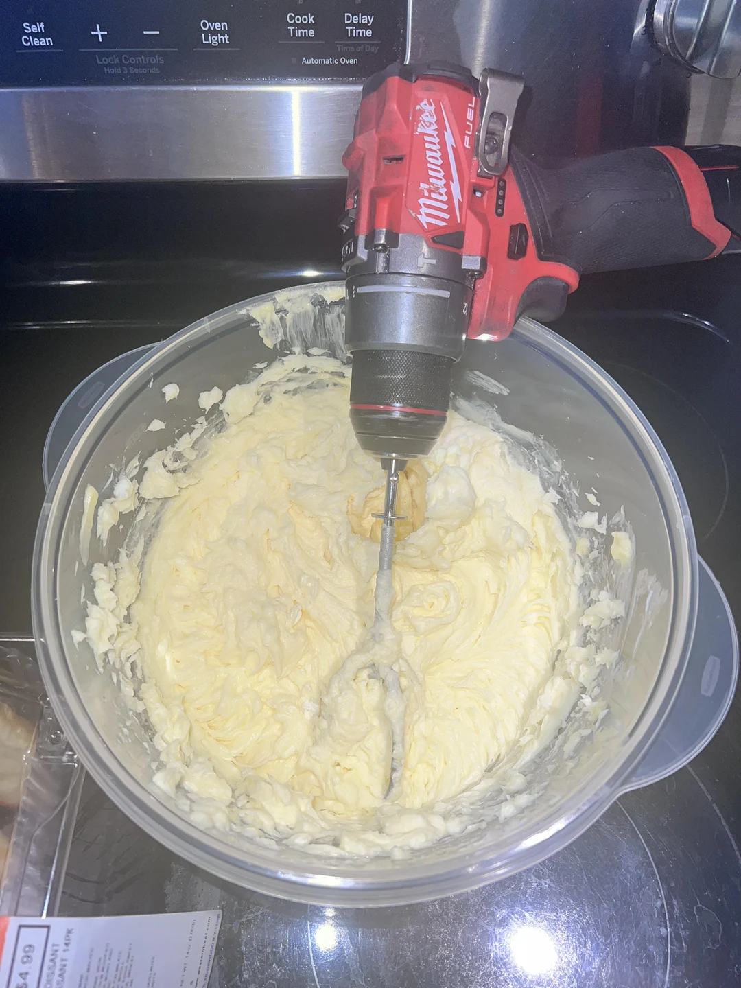 Any of you ever had to improvise ? Had no choice . Making cream cheese frosting | Scrolller