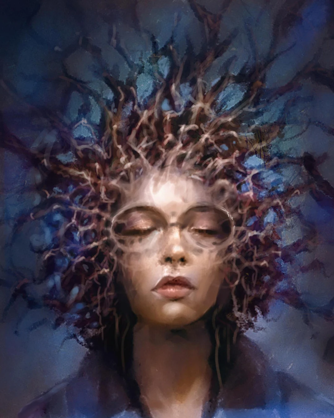 Portrait, me, digital painting, 2022 | Scrolller