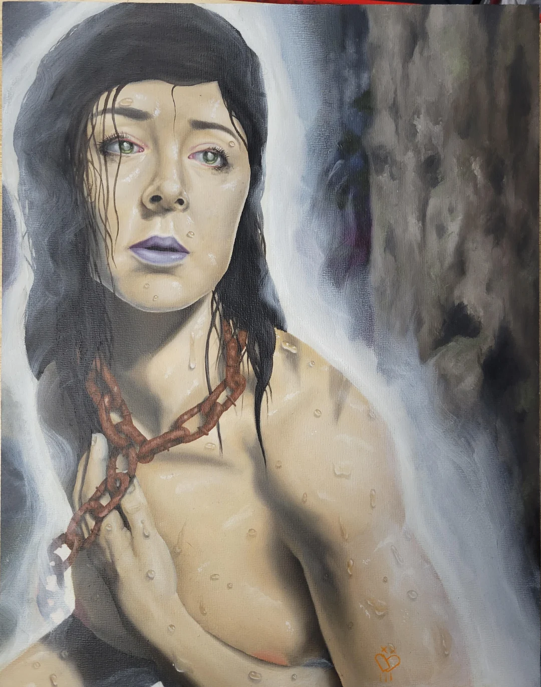 "Twilight Walk", me, oil on board, 2023 | Scrolller