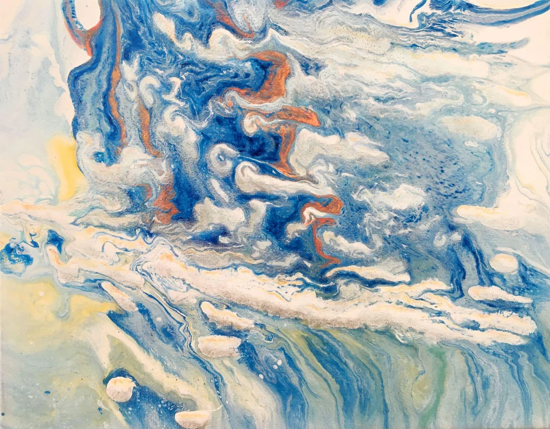 "Currents", acrylic, 2021 (OC) | Scrolller