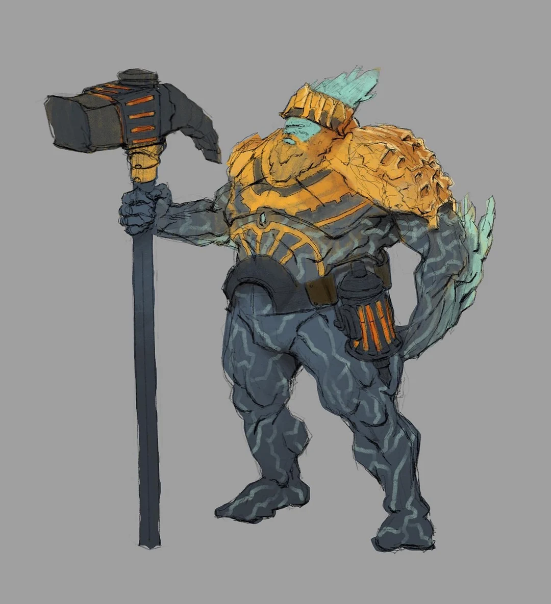 [OC] Dwarven mining deity by me | Scrolller