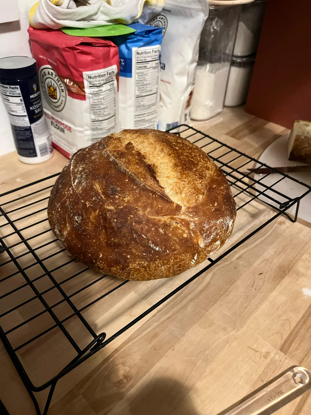 Saturday White Bread made on Wednesday (aka Wizard Bread). Did the recipe out of Flour Water ...