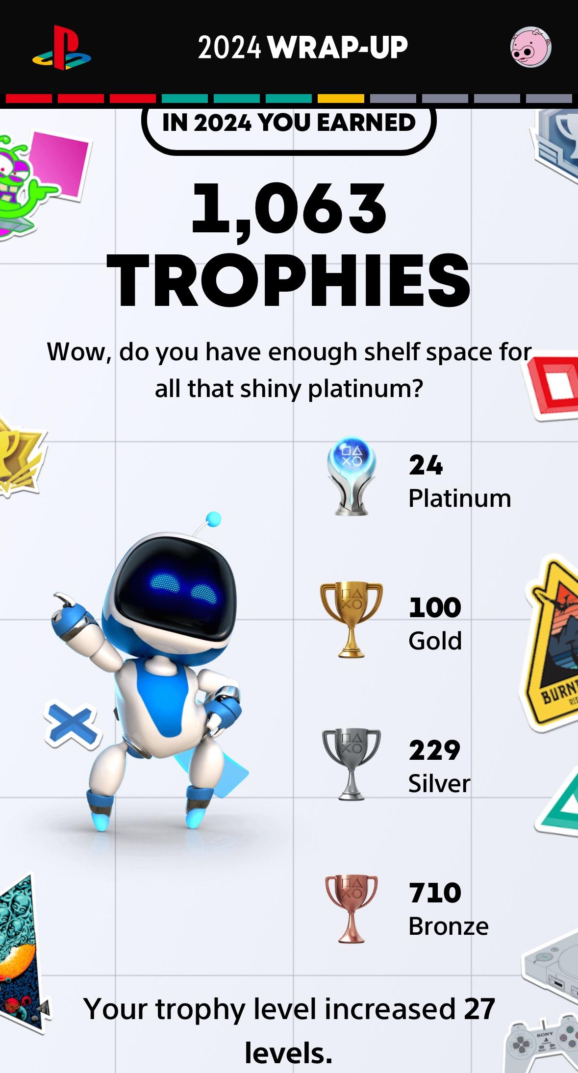 [Astro Bot] Plat #100. Proud for this great game to be my milestone ...