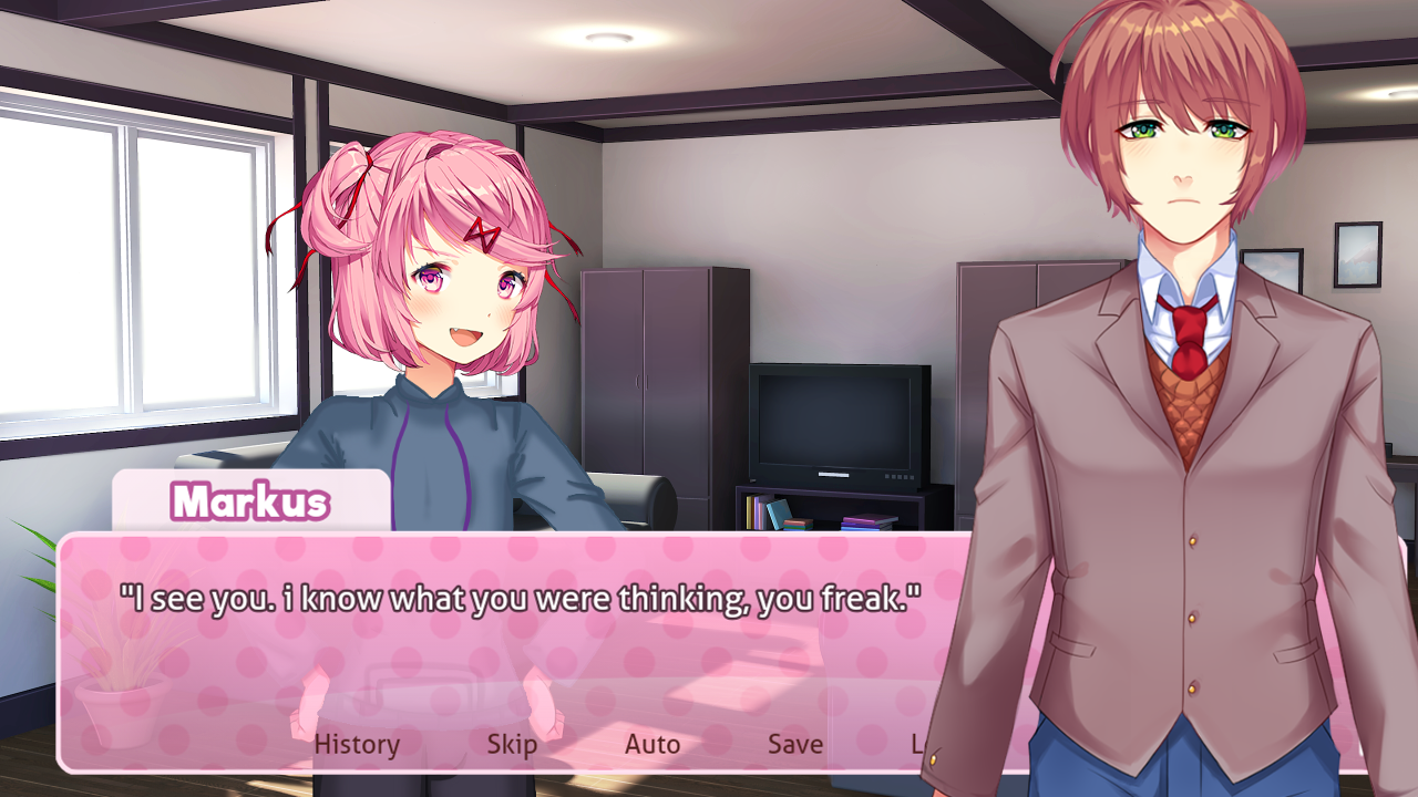Sleeping over at natsuki's. | Scrolller