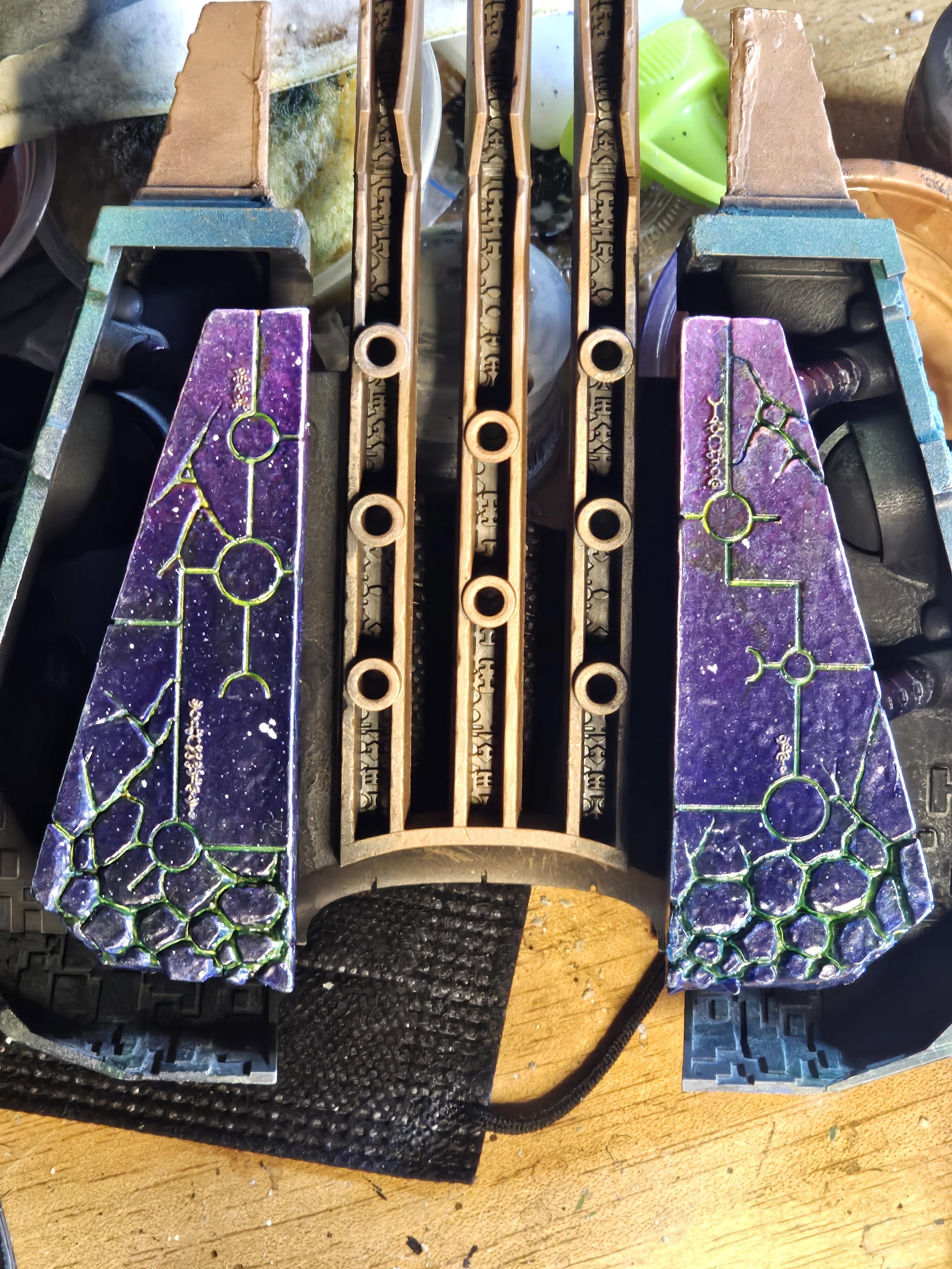 Necron monolith innards pillars progress | Scrolller