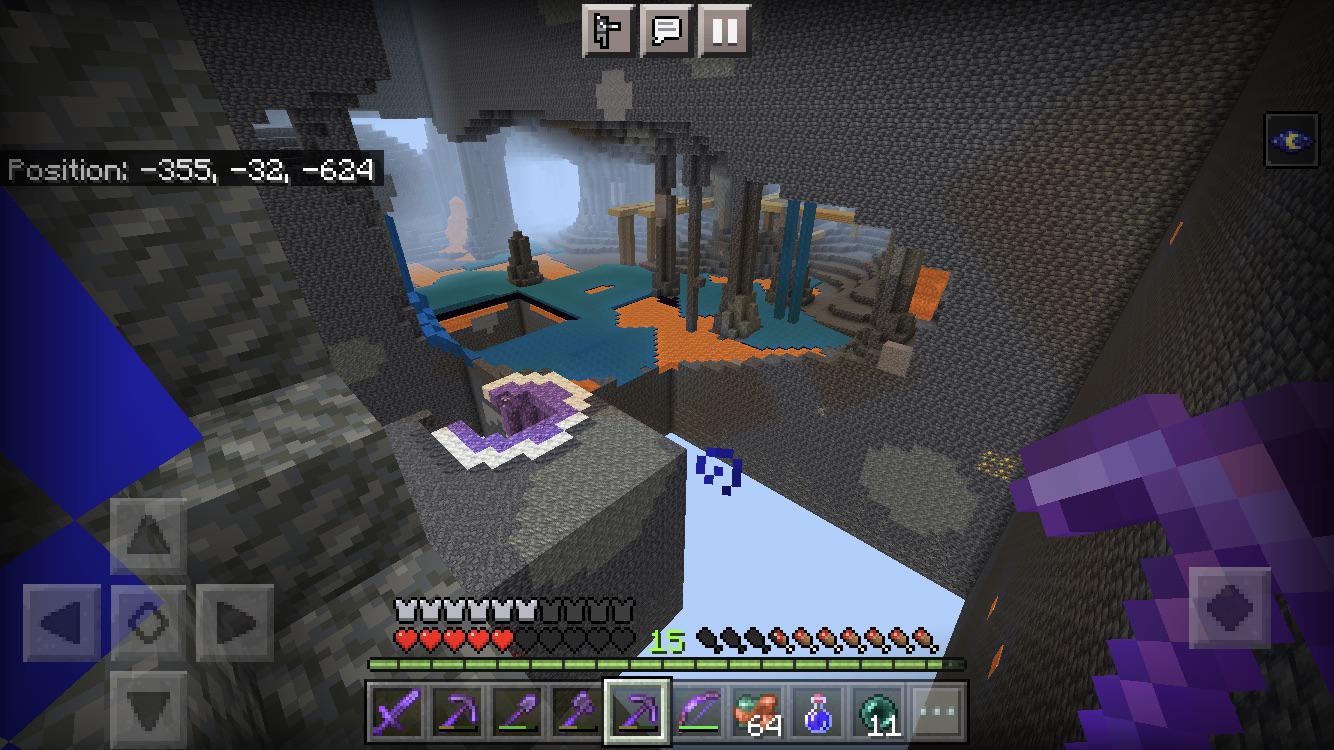 The corrupted caverns, one of the coolest places on my world | Scrolller