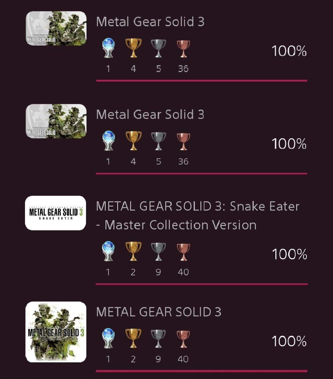 [Metal Gear Solid] I thought you guys might appreciate my Metal Gear Solid trophy collection ...