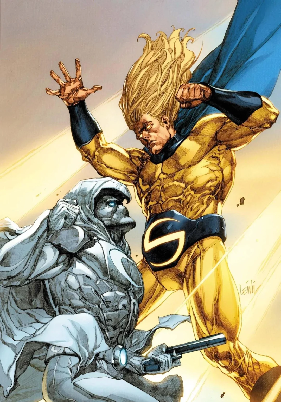 Moon Knight vs Sentry by Leinil Francis Yu | Scrolller
