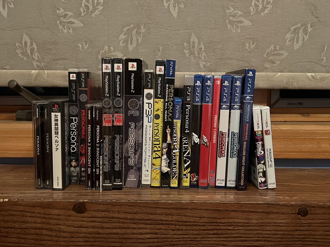 My current persona collection. Took me almost a year and a half for this all. | Scrolller