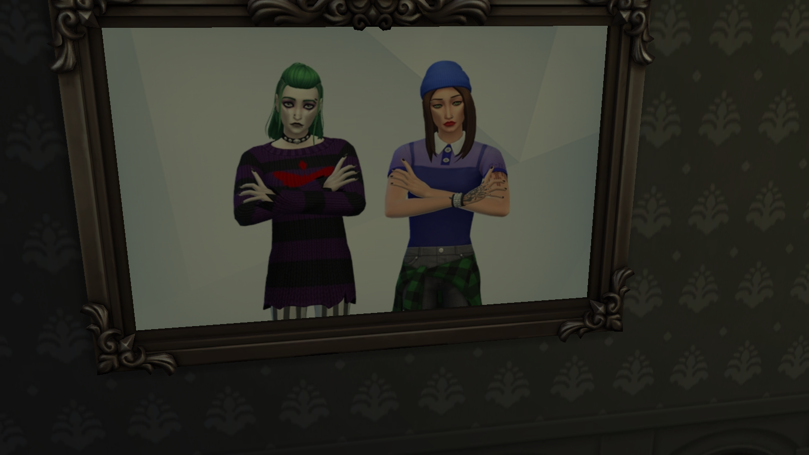 I made the lamest album cover with my macabre Sims. | Scrolller