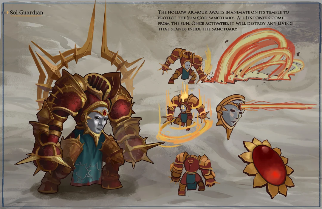 Sun Temple Guardian | Scrolller