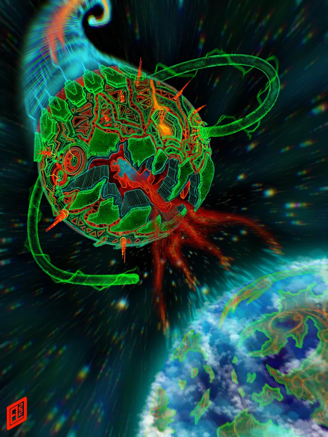 Ork Attack Moon / WAAAGH! Gate [OC by me] | Scrolller