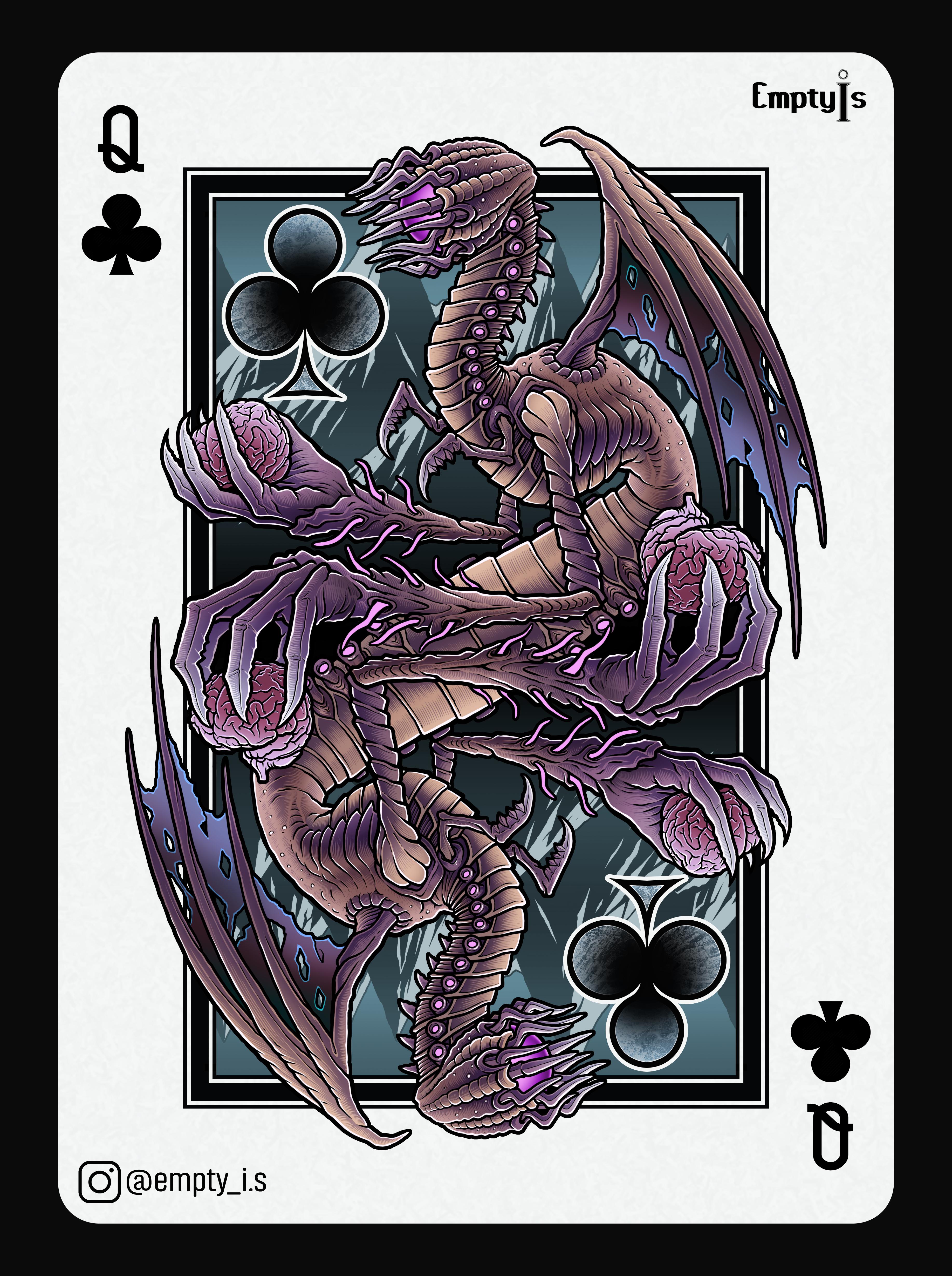 A Mi-Go from my new Lovecraftian deck of playing cards | Scrolller