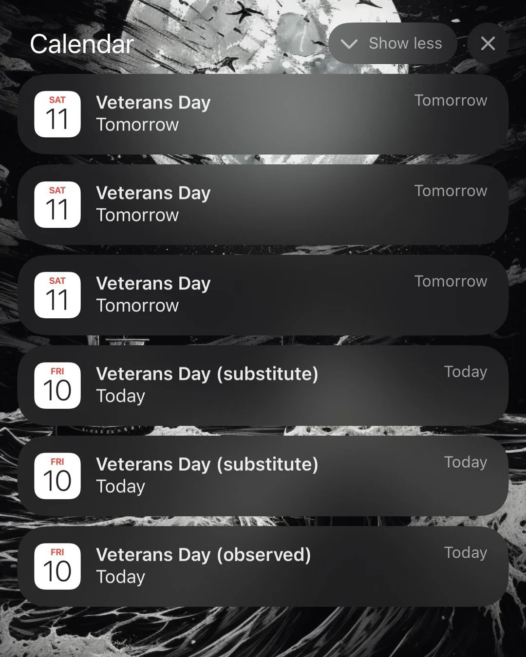 How do I get rid of the duplicate calendar notifications? | Scrolller