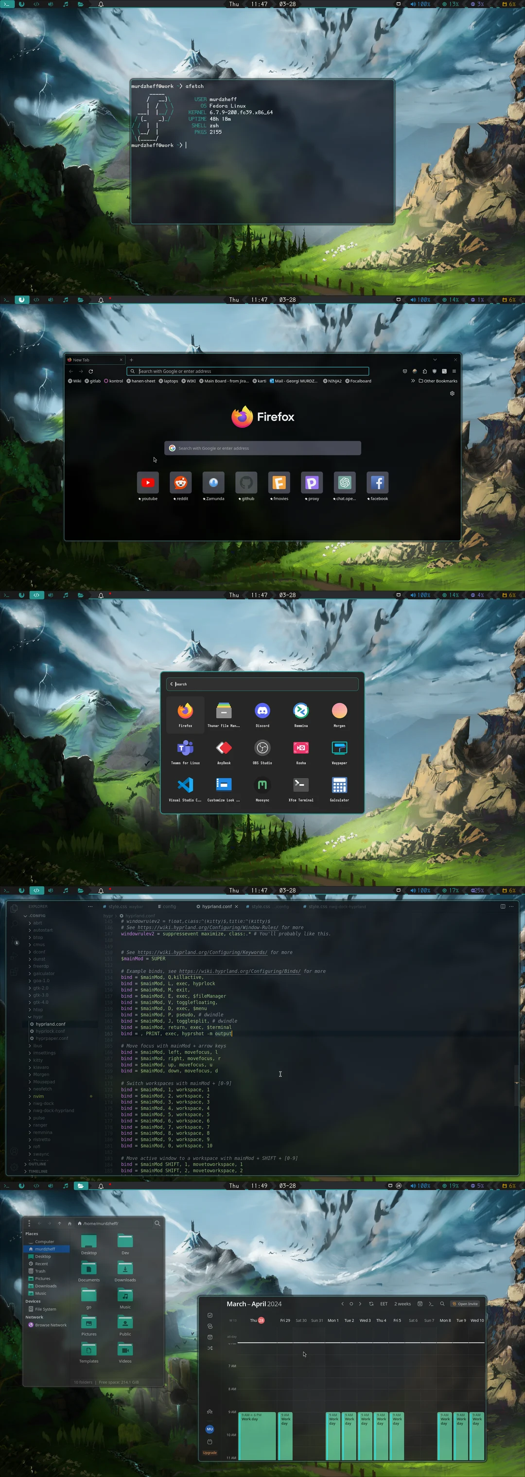 Discover more like Unixporn: [HYPRLAND] First actual rice. Dots coming soon. and Related Content ...
