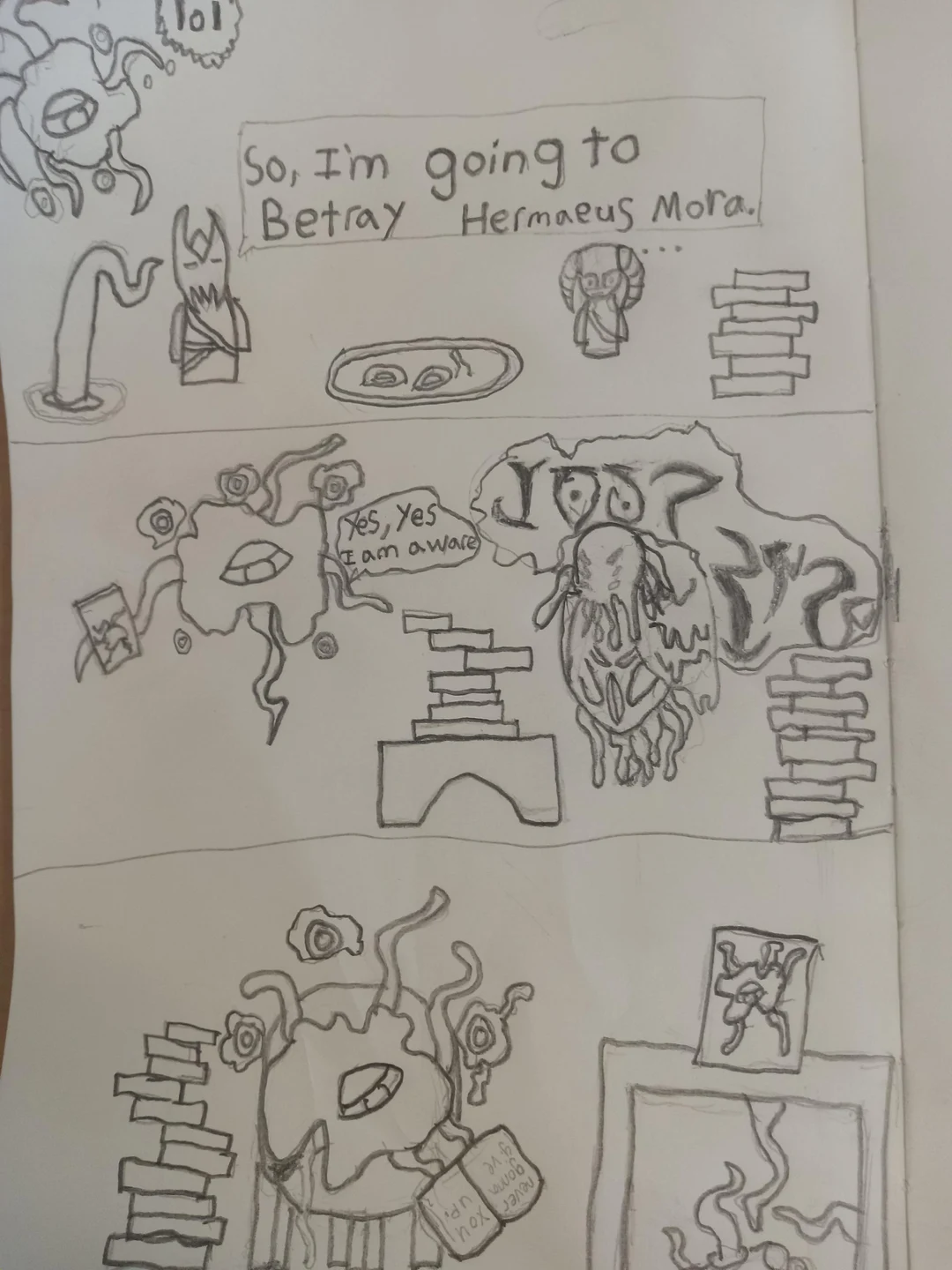 Comic strip #1 ¨Apocrypha¨ (context in the comments) | Scrolller