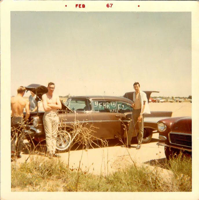 My dad and his hot rod. Feb 1967 | Scrolller