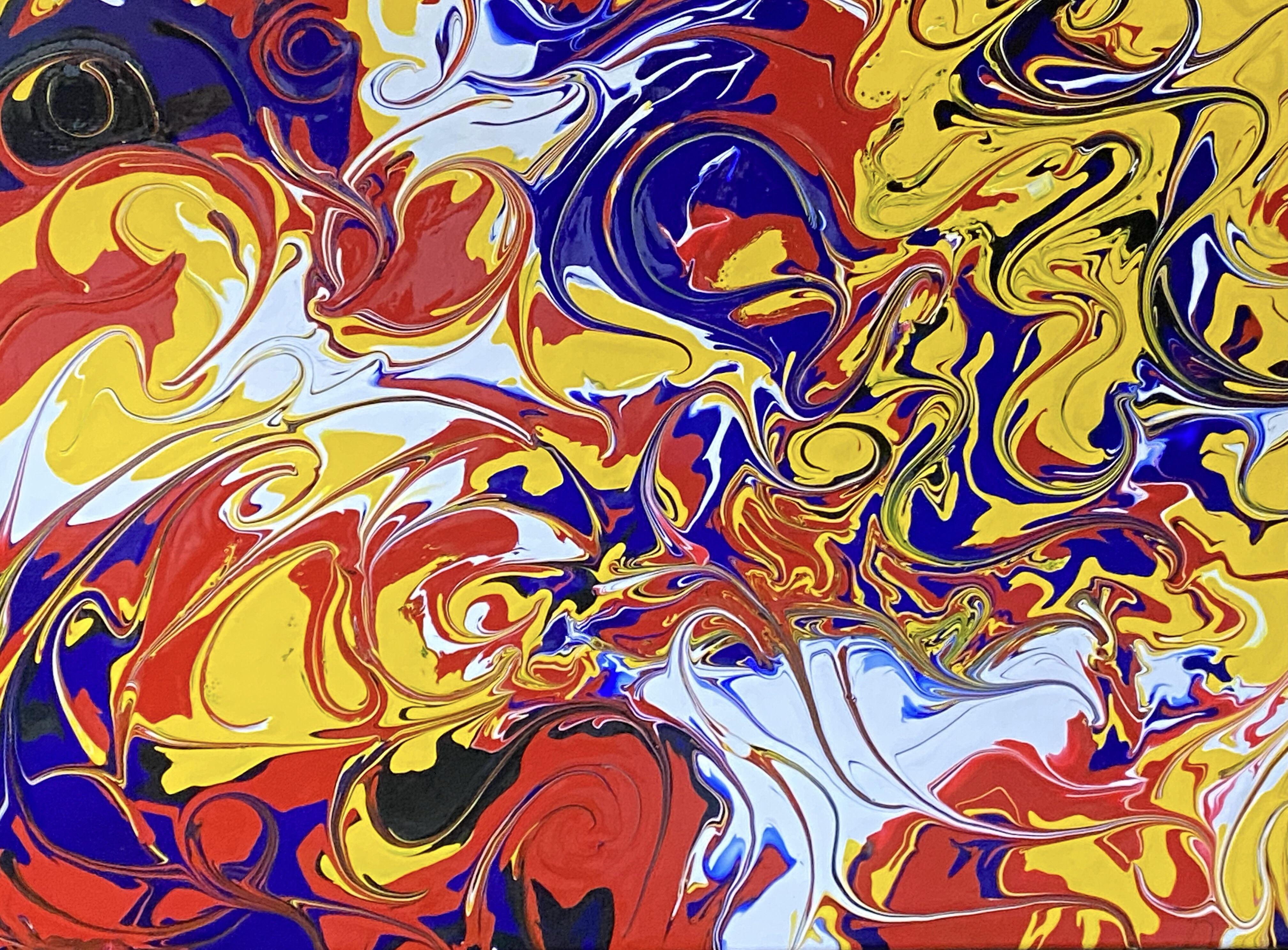 My new pour painting, Cuttlefish Poet | Scrolller