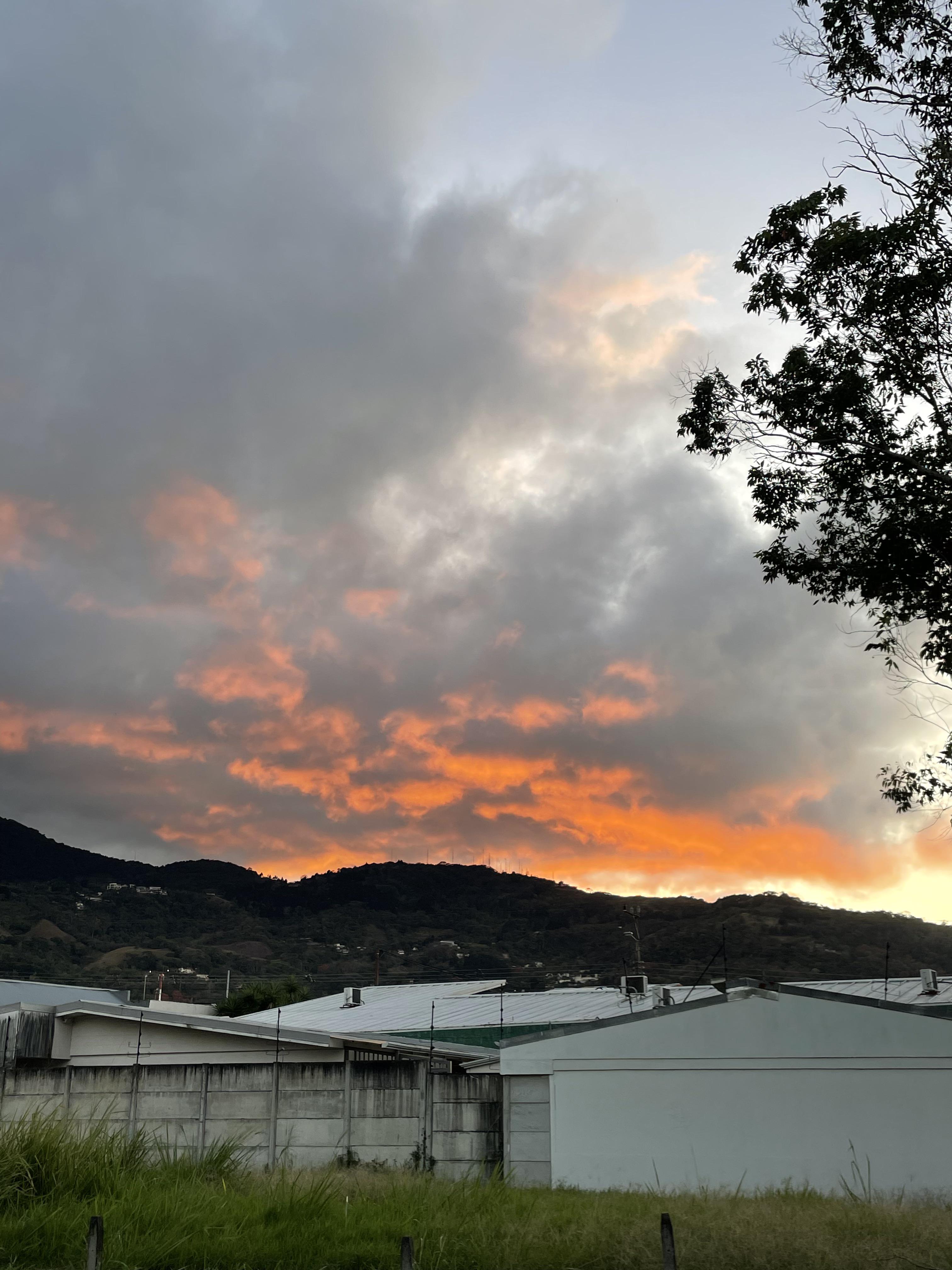 Fire sunset in San Jose, Costa Rica | Scrolller