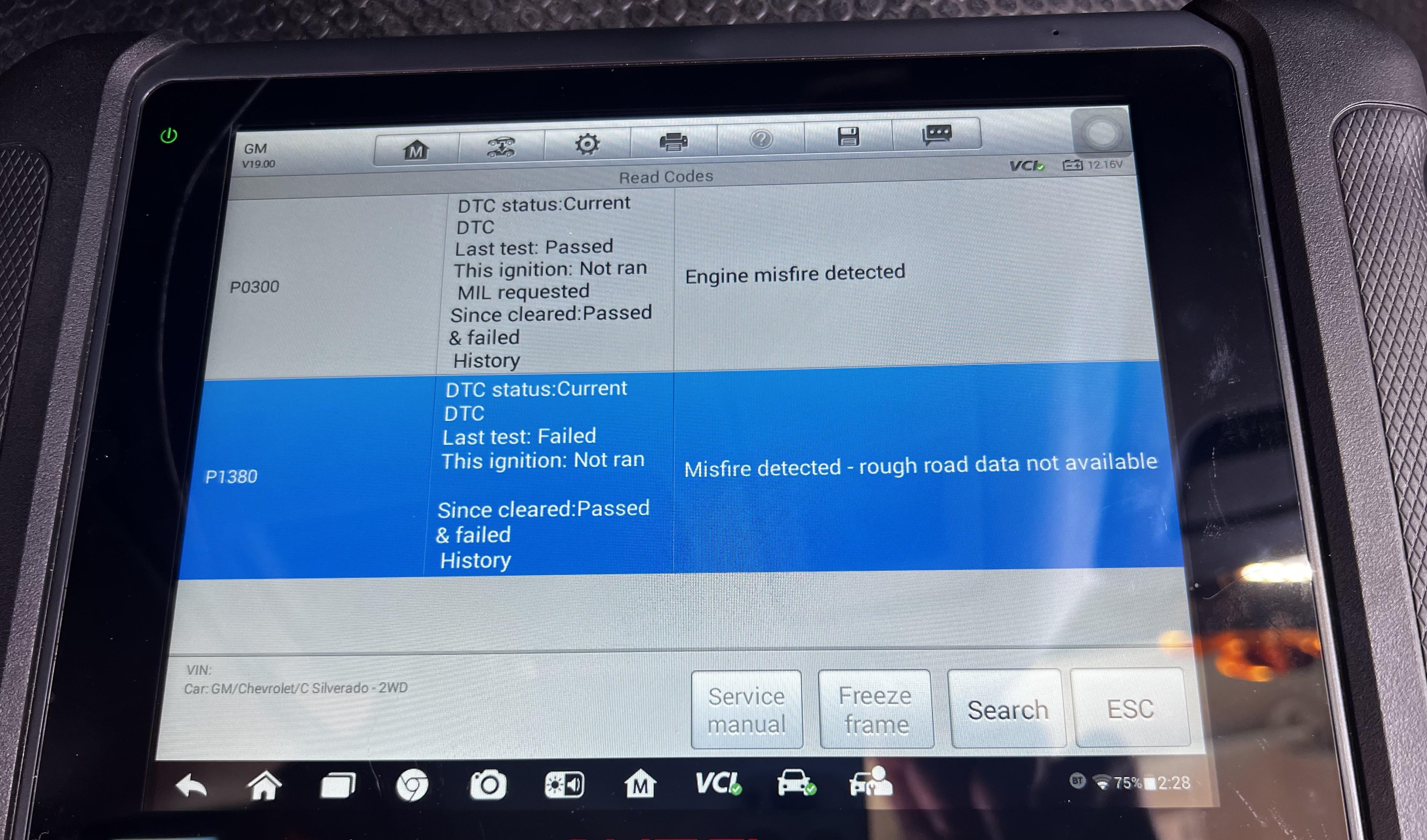 Trouble codes Chevy | Scrolller