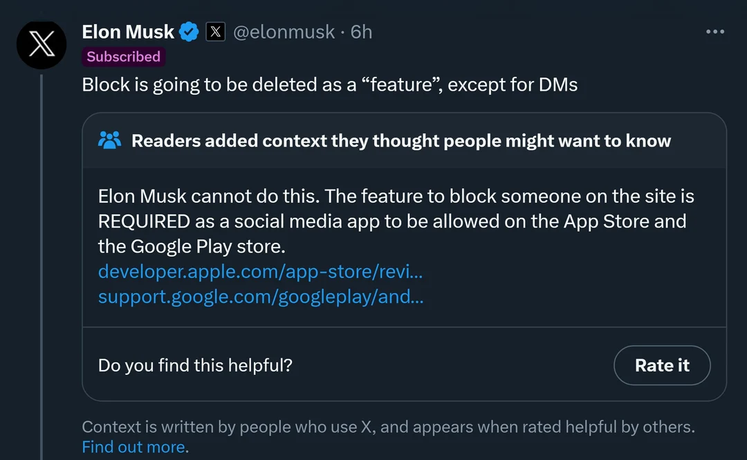 Elon gets fact checked on his own tweet | Scrolller