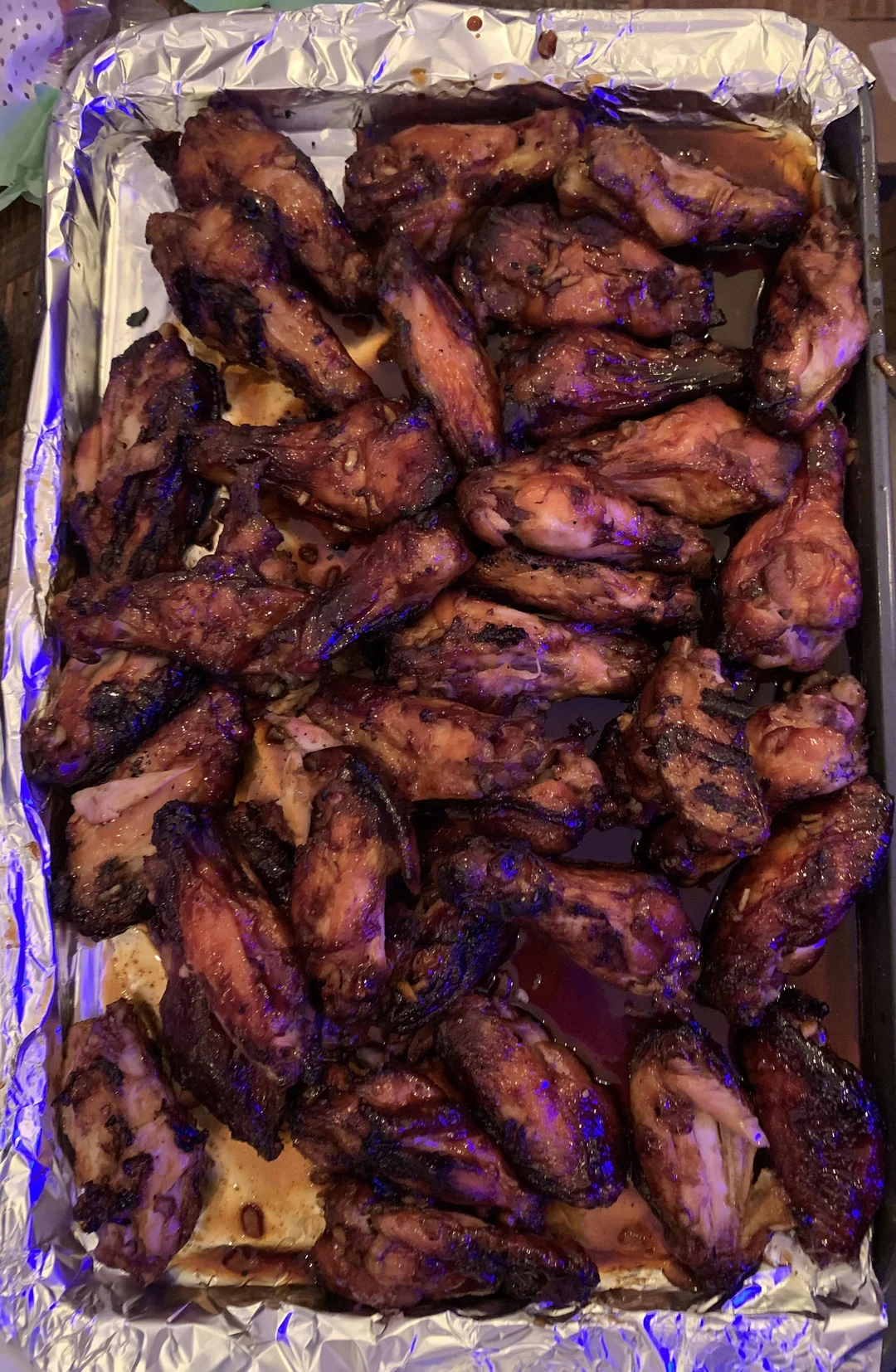 Sweet Spicy Asian wings. 145F 3 hours. Finished on Weber grill. Go Irish 🍀 | Scrolller
